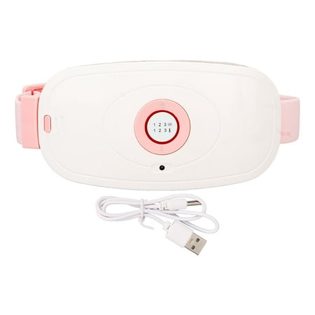 Heated Waist Belt, Belly Heating Pad Adjustable Vibration Ergonomic ...