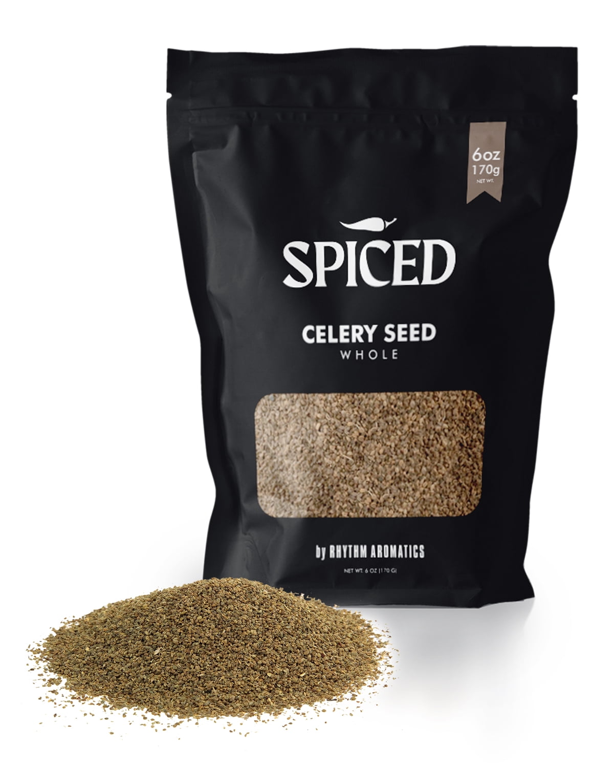 SPICED Whole Celery Seed 6 Oz. Bag for of Celery Seeds for Cooking ...