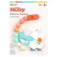 Nuby Pacifinder Pacifier Clip and Silicone Teether Toy for Babies ...