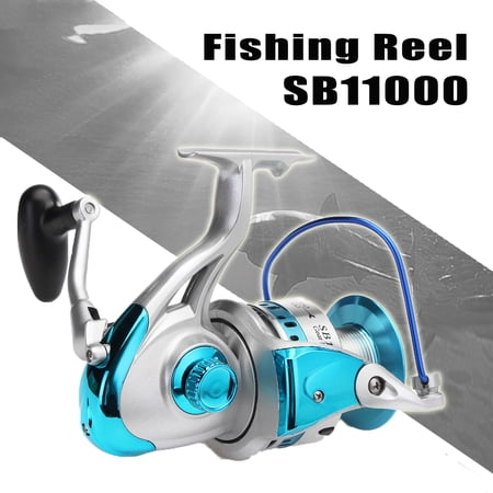 SB11000 High Speed Saltwater Large Spinning Fishing Reel Metal Sea Fish ...