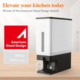 Rice Dispenser 25 Lbs(11.3kg), Rice Storage Container Sealed Moisture ...