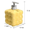 Ceramic Press Dispenser Bottle Refillable Hand Soap Shampoo Lotion ...