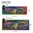Large RGB Wireless Charging Mouse Pad Orange Cat in The Secret Garden14 ...