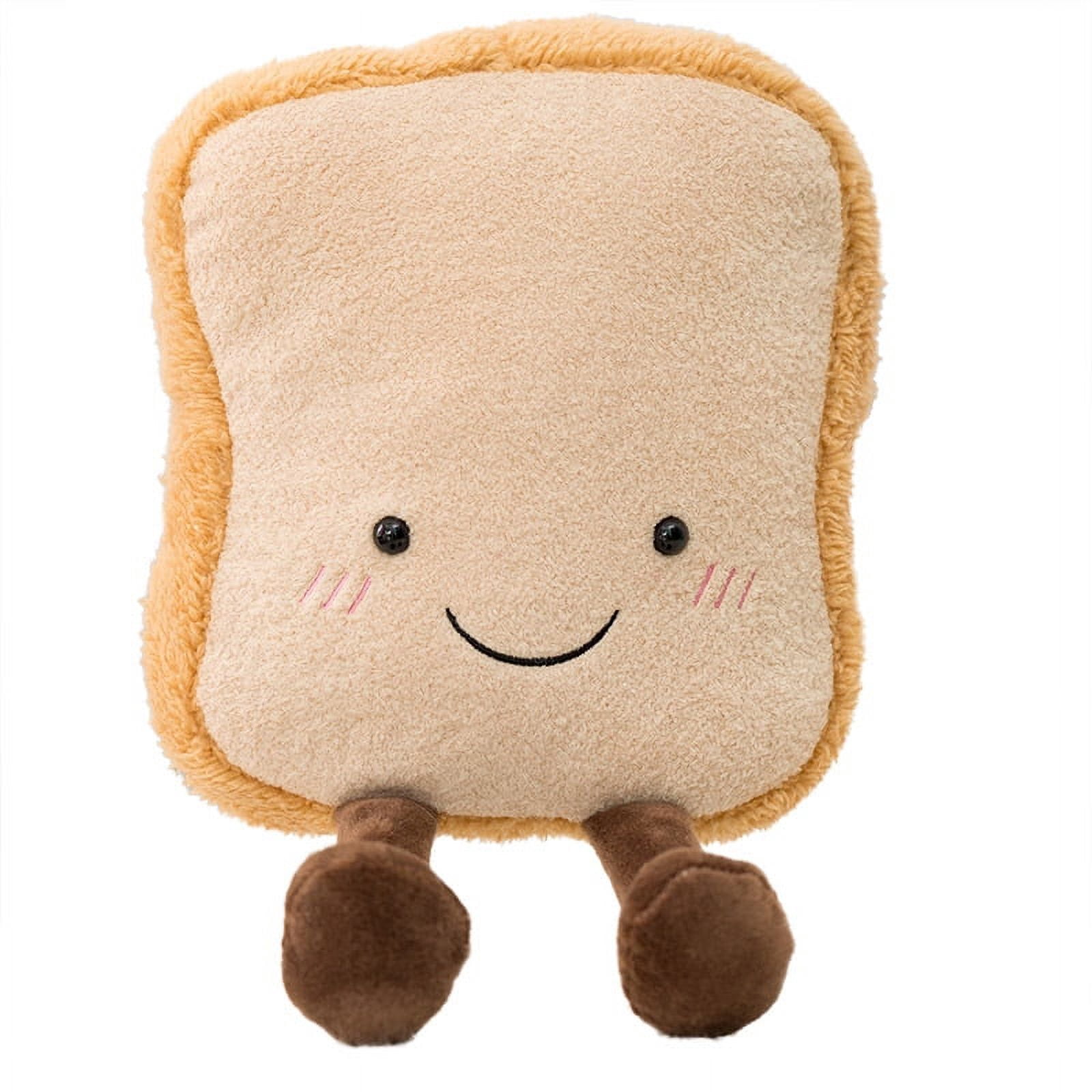Muñeco de pan tostado con personaje de dibujos animados suave, juguete ...