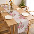 Botanical Roses Table Runner Cottagecore Florals Pink Vintage Farmhouse ...