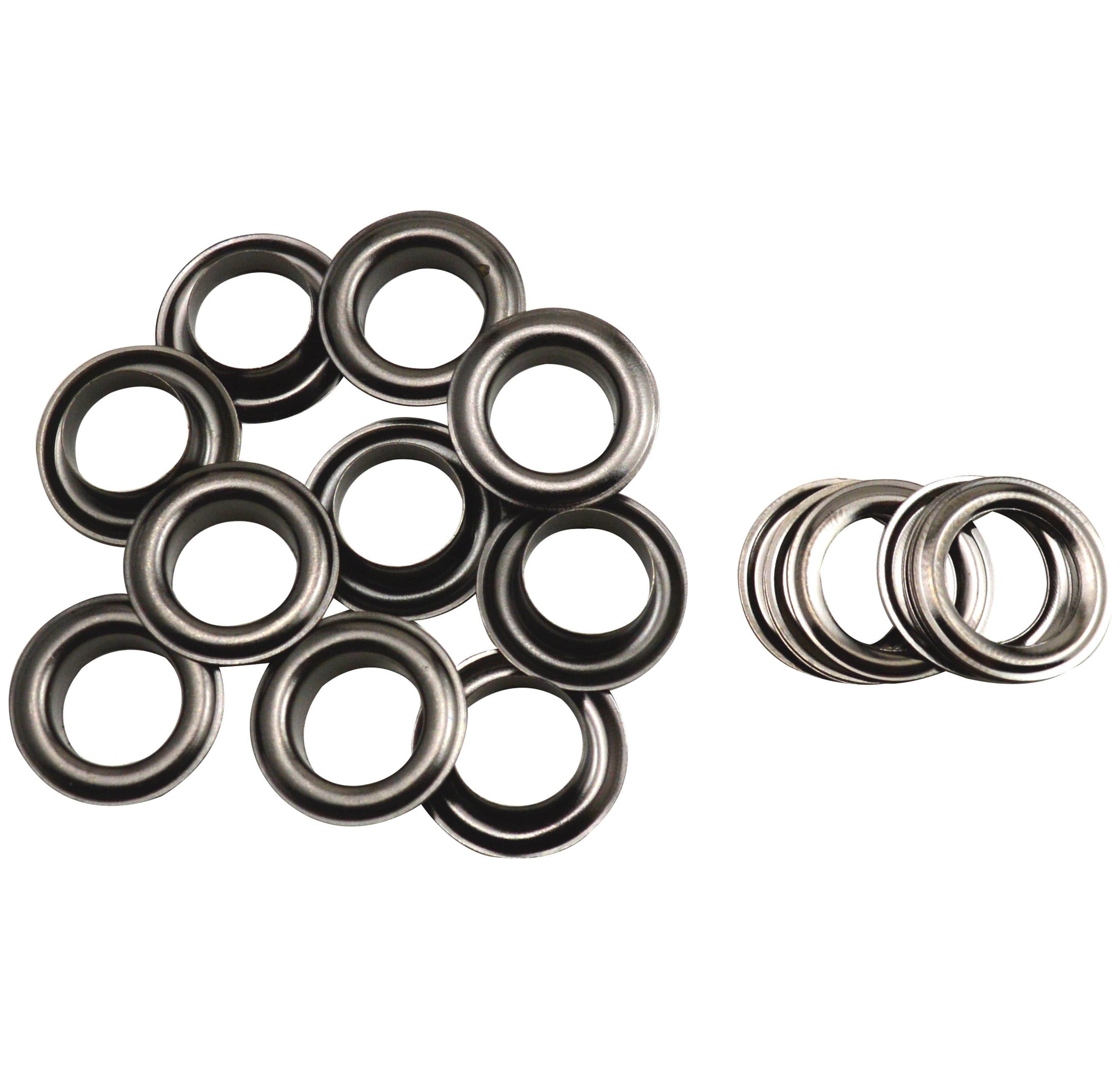 Fenggtonqii 10mm Hole Diameter Gun Color Grommets Eyelets with Washer ...