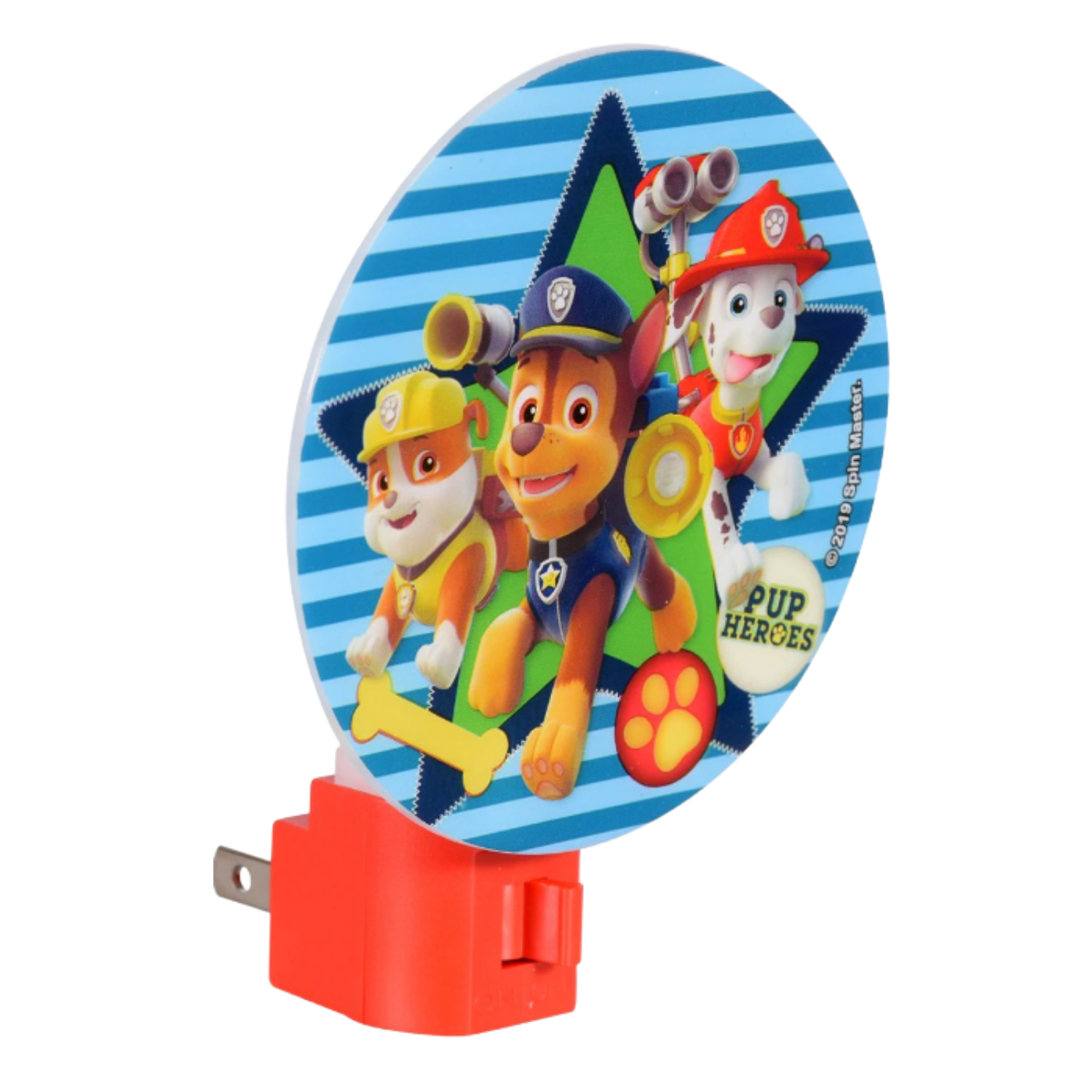 NS Paw Pup Patrol Heroes LED Wall Night Light W/Rotary Shade Kids Girls ...