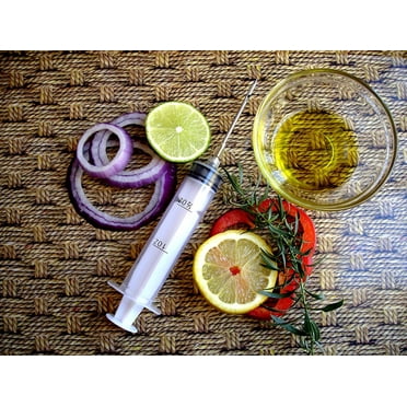 Heavy Duty Stainless Steel Meat Injector Kit, 2 oz Turkey Flavor ...