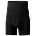 Black Cotton Activewear Big And Tall Banded Waist Mens Underwear Mens Fashion Underpants Ride Up