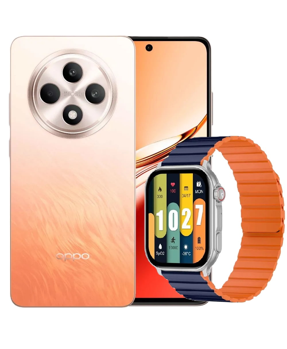 Smartphone Oppo Reno12 FS 4G 8GB RAM 512GB Amber Orange + Kieslect Ks ...