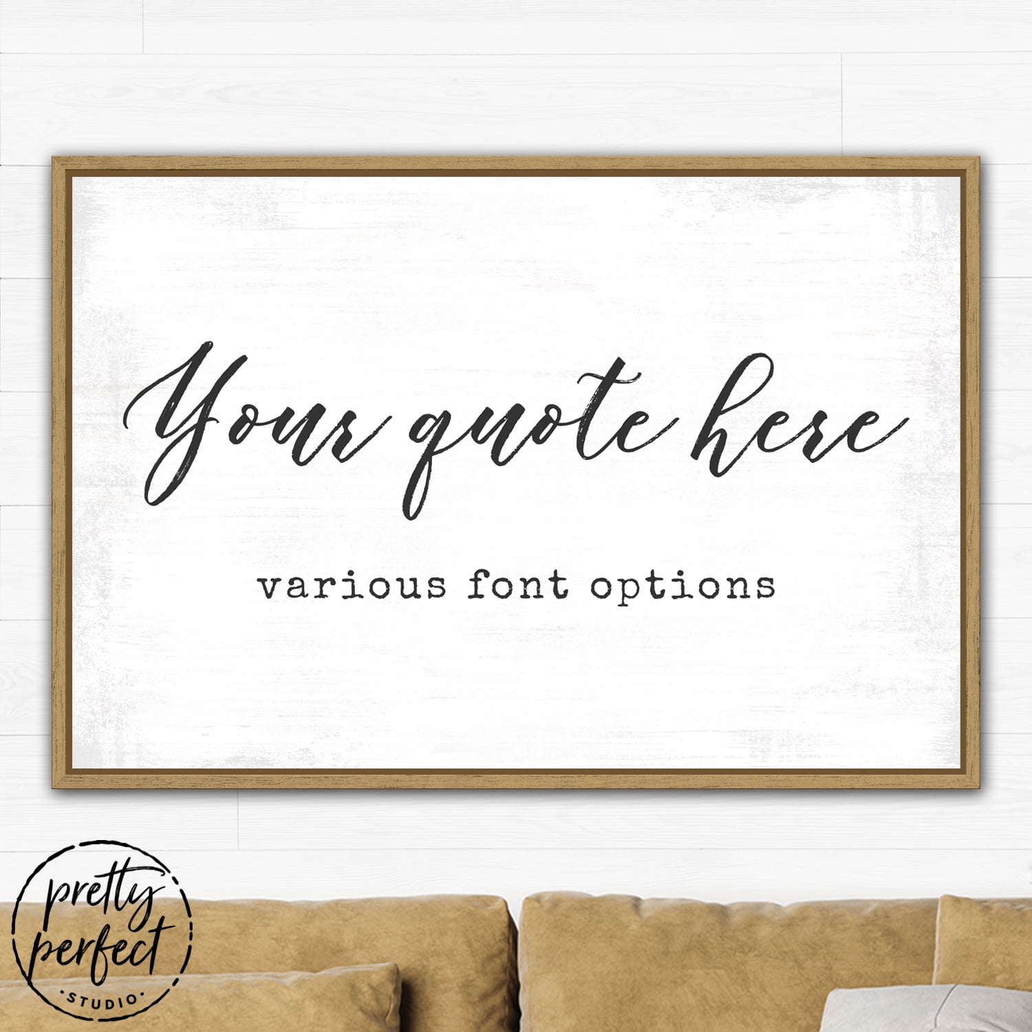 Pretty Perfect Studio Create Your Own Custom Canvas Quote Sign on Wall ...