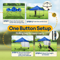 SPECSTAR 10x10 Heavy Duty Pop Up Outdoor Canopy Tent with Center Lock ...