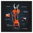 25V Cordless Pruner Lithium-ion Pruning Shear Efficient Scissors Bonsai ...