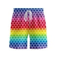 Board Shorts for Men Swim 5 Inch Lightweight Swim Trunks Scale Pattern ...