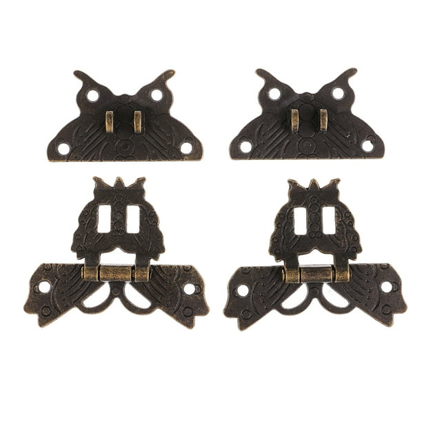 2 Sets Useful Butterfly Clasp Jewelry Decorative Drawer Lock Latch ...