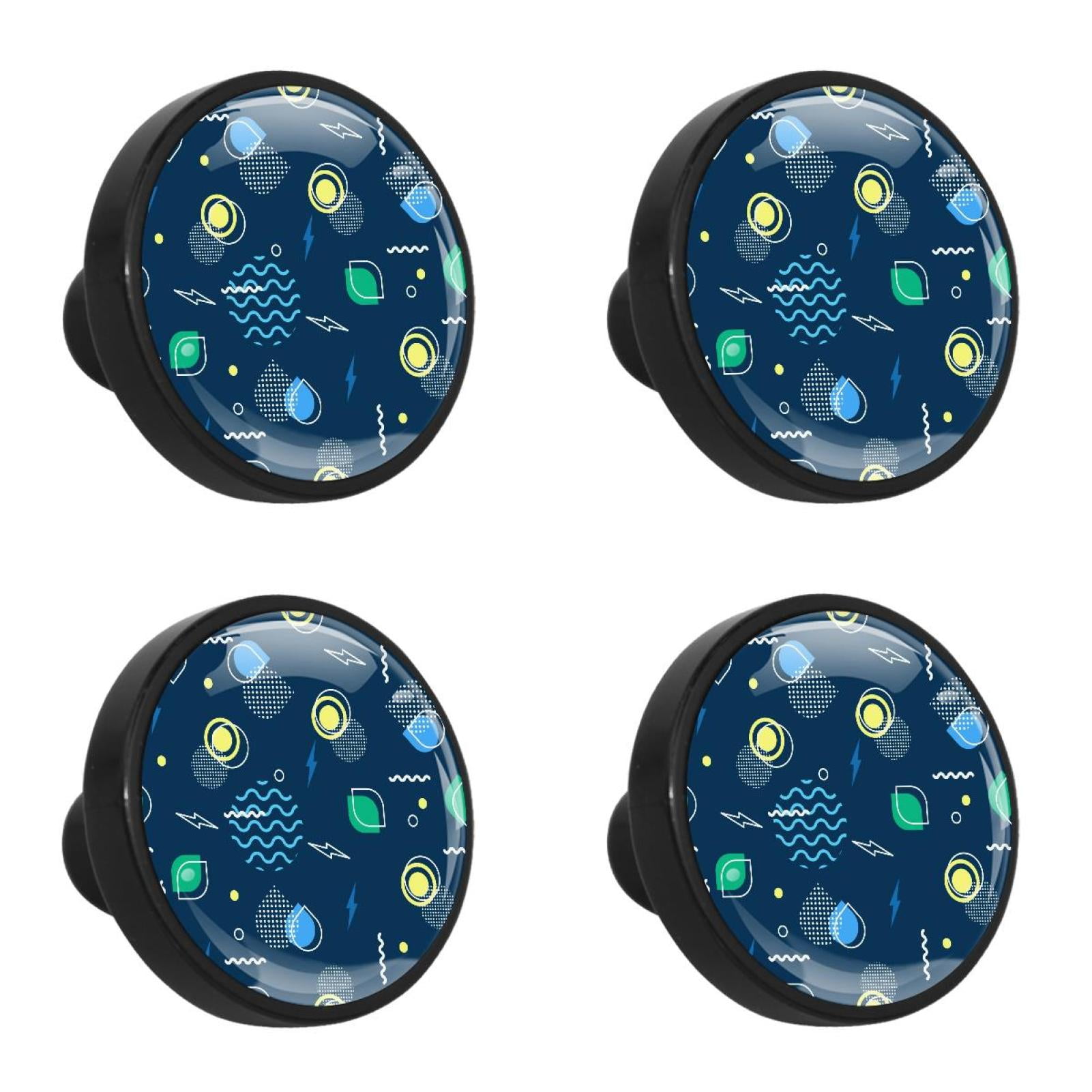 4 Pcs web textile Knobs for Kitchen Cabinet Cupboard Dresser Bookcase ...