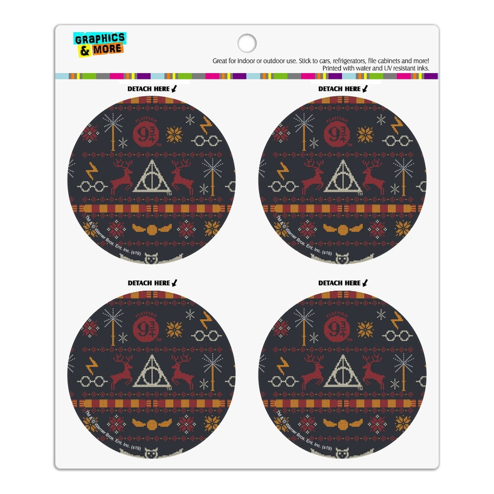 Harry Potter Sweater Pattern Refrigerator Fridge Locker Vinyl Circle ...