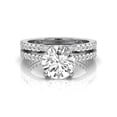 2 Ct Lab Grown Diamond Bridal Wedding Ring Set, IGI Certified D Color ...