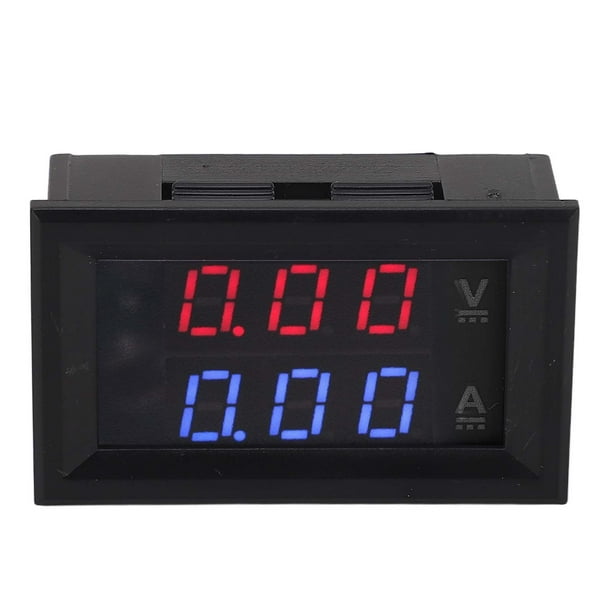 DC Voltage Current Meter LED Display Volt Amp Tester Multimeter Gauge 0 ...