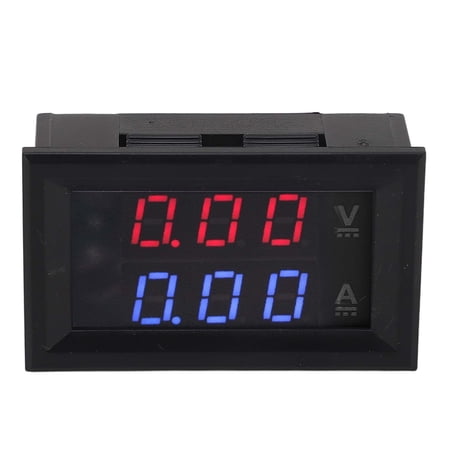DC Voltage Current Meter LED Display Volt Amp Tester Multimeter Gauge 0 ...