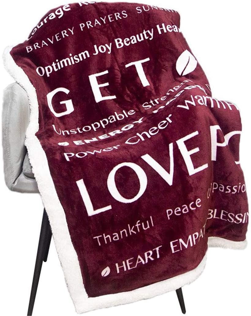 Fleece Healing Thoughts Blanket, Warm Hug Throw Blanket Get Well Hope ...