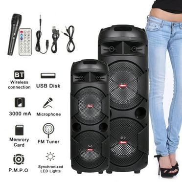onn Large Party Speaker Gen 2 with LED Lighting - Walmart.com