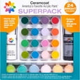 Ceramcoat Paint Set Super Pack 24/Pkg-Brights - Walmart.com