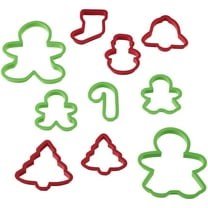 Wilton 18-Piece Christmas Shapes Metal Cookie Cutter Set for Holiday ...