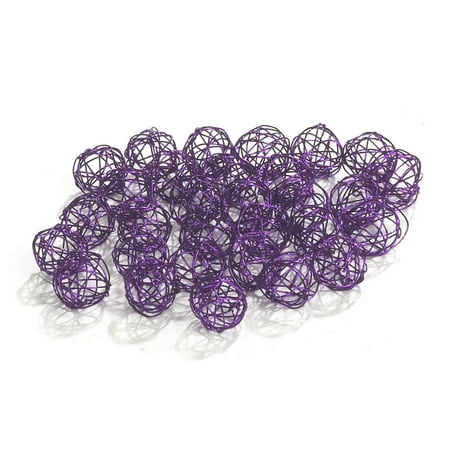 Set Of 30 0.5" Purple Wire Ball Decoration | Walmart Canada