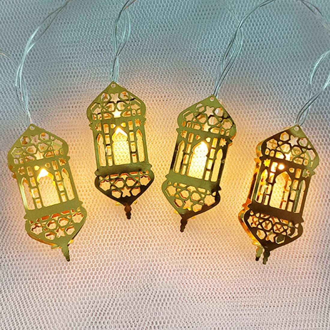 MoneRffi EID Mubarak Ramadan Kareem LED Fairy Light String Light Islam ...