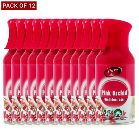 Pure Air Trigger Freshener Spray, Pink Orchid, 250ml - Pack of 12 ...