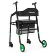 Medline 2-Wheel Sturdy Steel Rollator Walker, Adult Mobility Impairment ...