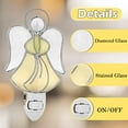 Stained Glass Angel Night Lights Plug Into Wall, Angel Bright Plug In ...