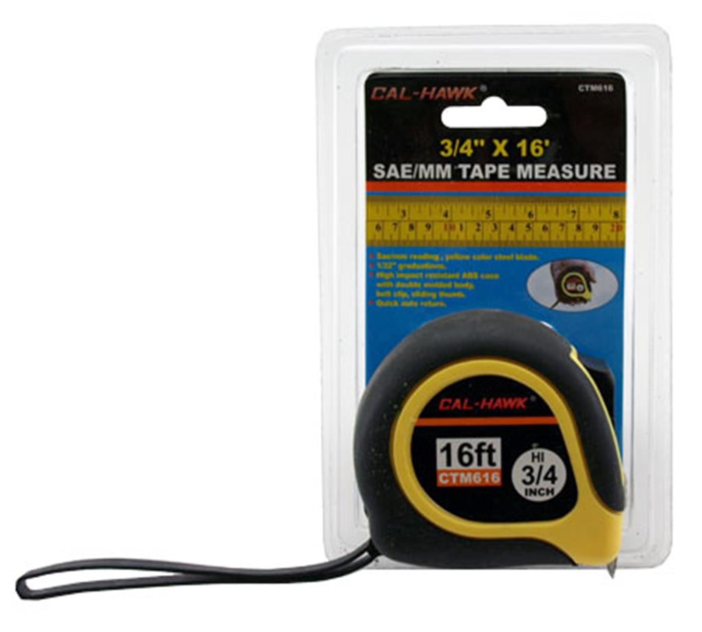 "Cal Hawk Tools 16' x 3/4"" Tape Measure" - Walmart.com