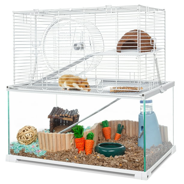 OIIBO 3 Tiers Large Hamster Cages with Removeable Waterproof PVC Tray ...