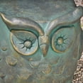Agnes Decorative Owl Outdoor Patio Garden Stool in Lightweight Concrete ...