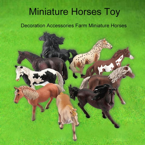 Realistic Miniature Horse Toy with Detailed Texture - Perfect Farm ...