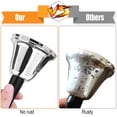 2 Pack Hand Bell, Silver Steel Ringing Bell with Handle, Dinner Bells ...
