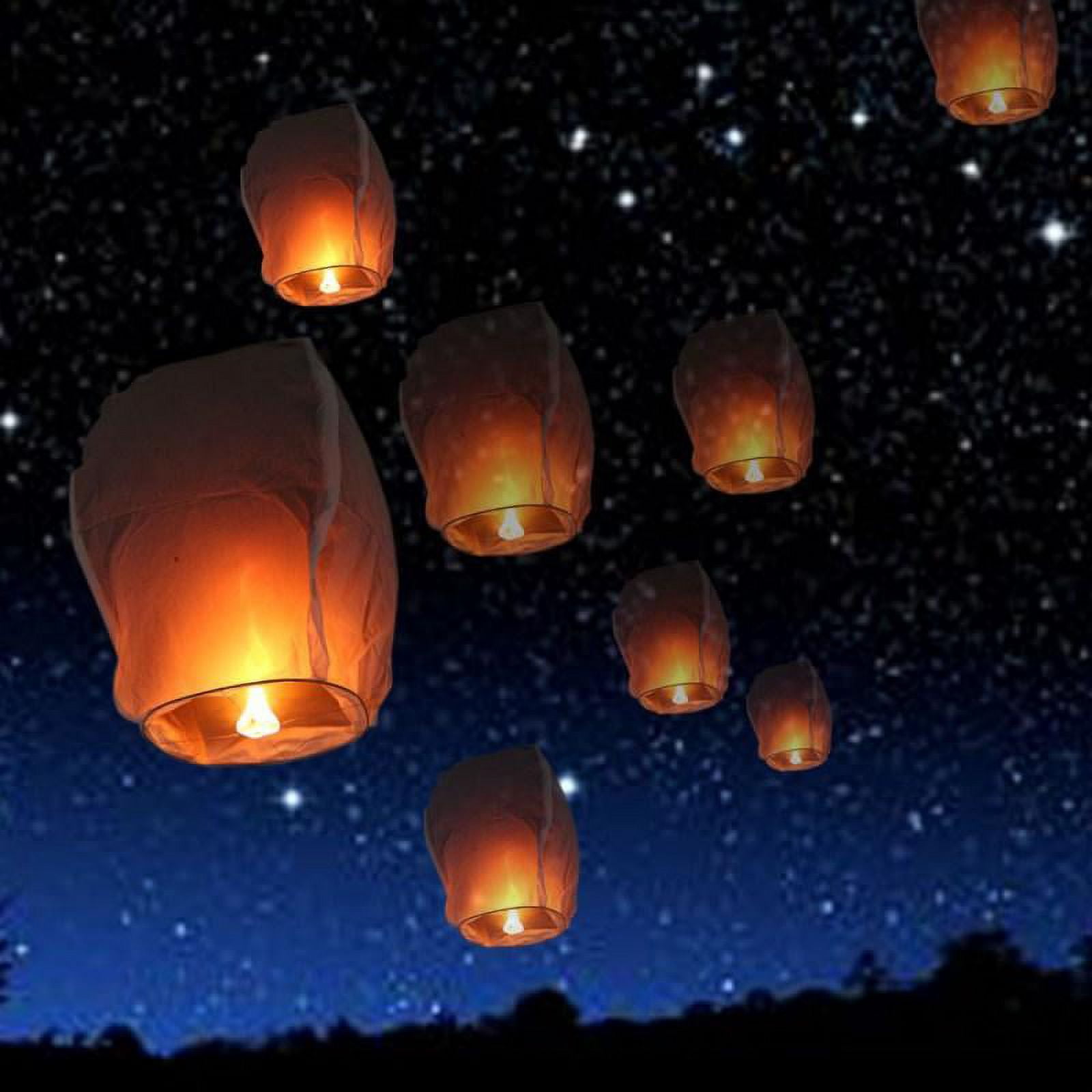 Colorful Flying Lanterns