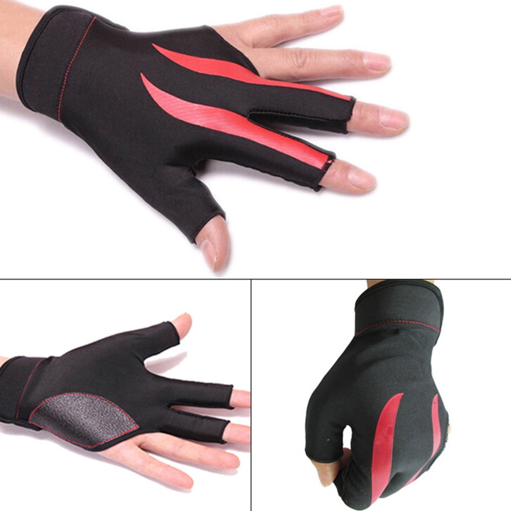 Windfall Snooker Pool Glove, 1Pc 3-Finger Elastic Anti-slip Billiard ...