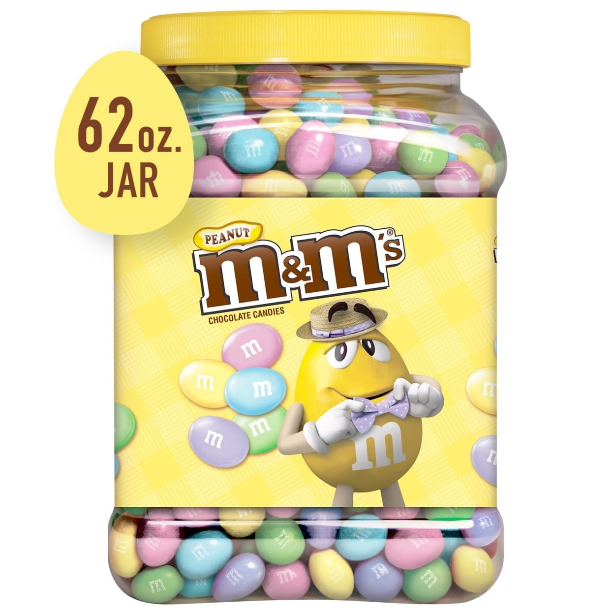 M&M'S Peanut Chocolate Easter Candy Jar (62 Ounce) - Walmart.com