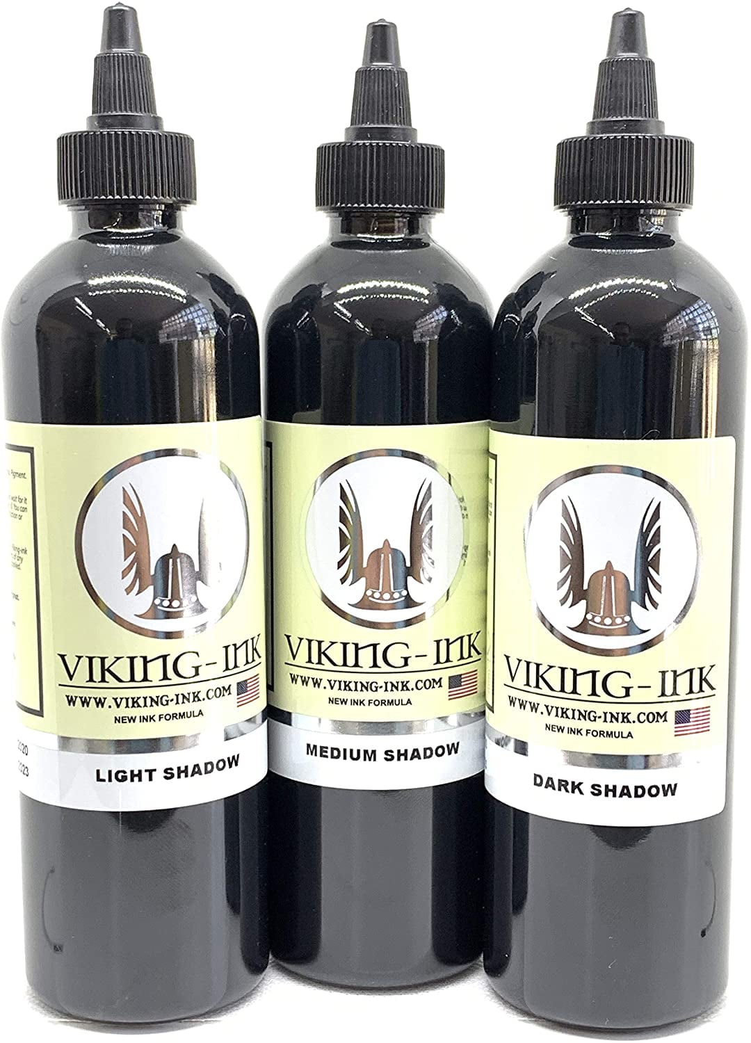 VIKING INK - Tattoo Ink - Kit Dark Shadow 0.5oz (15ml) - 3 Units -The ...
