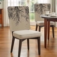 1 Pack Tree Branch Bird Chair Back Covers Brown Background Black ...