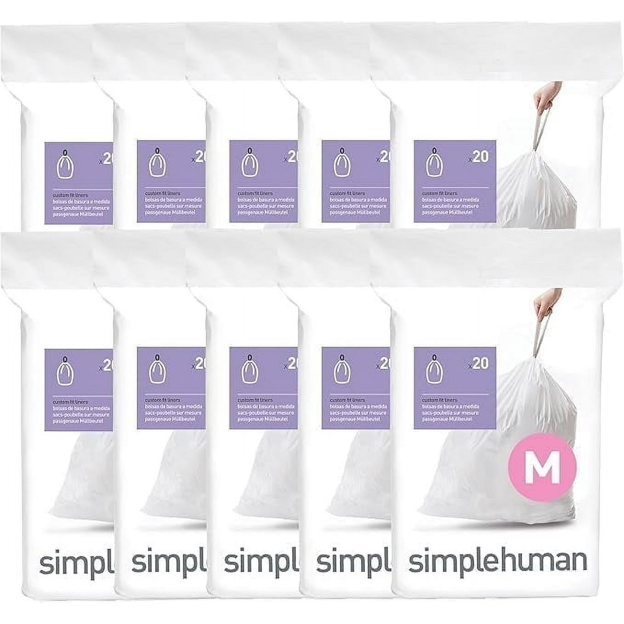 Click here for Simplehuman Code M 200 Count  Genuine Custom Fit L... prices