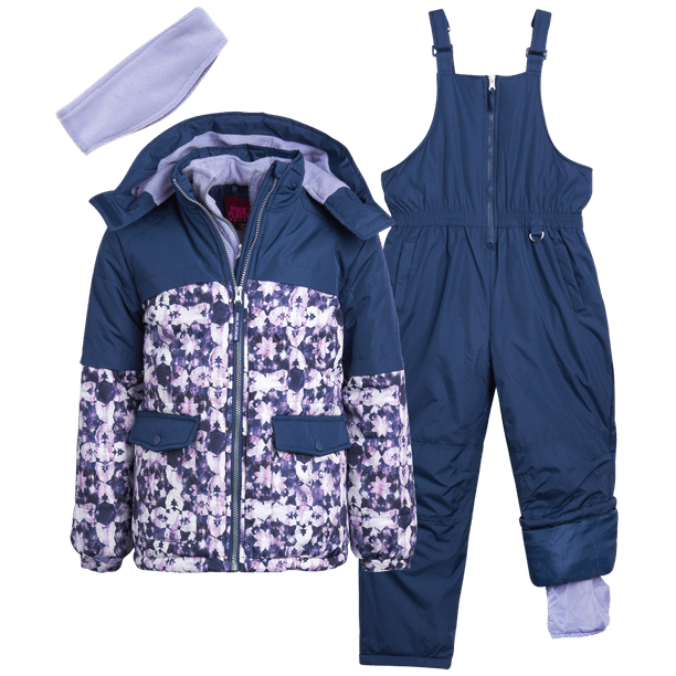 Pink Platinum Girls' Snowsuit - Water Resistant Winter Jacket and Ski ...