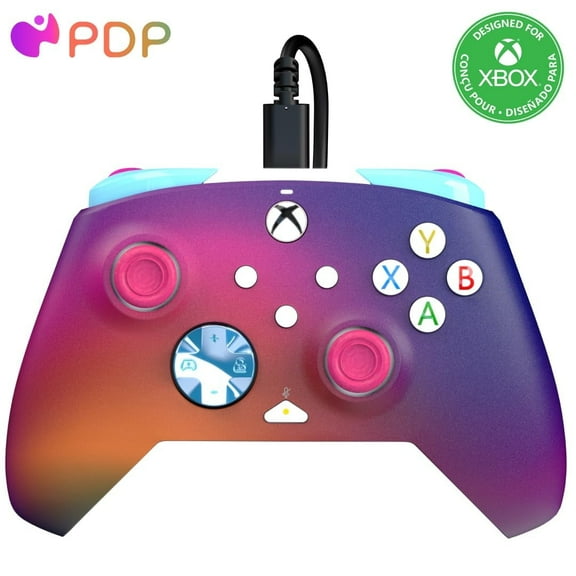 PDP REMATCH GLOW Advanced Wired Controller: Space Dust For Xbox Series ...