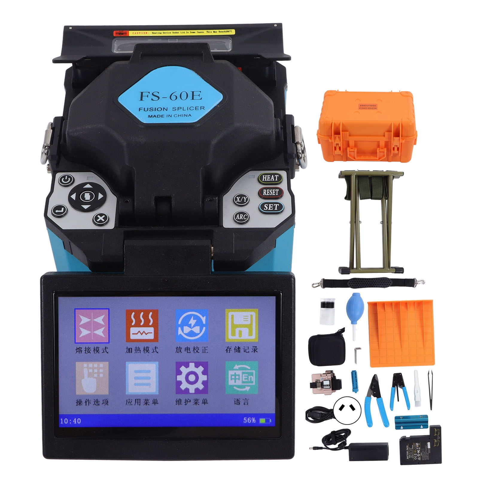 Optical Fiber Fusion Splicer Automatic Welding Splicing Machine Cleaver ...