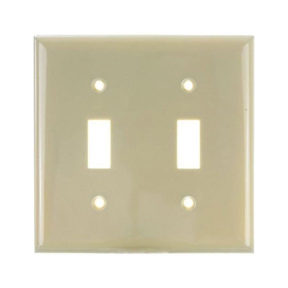 SUNLITE 2 Gang Decorative Plate Almond Color E302A - Walmart.com
