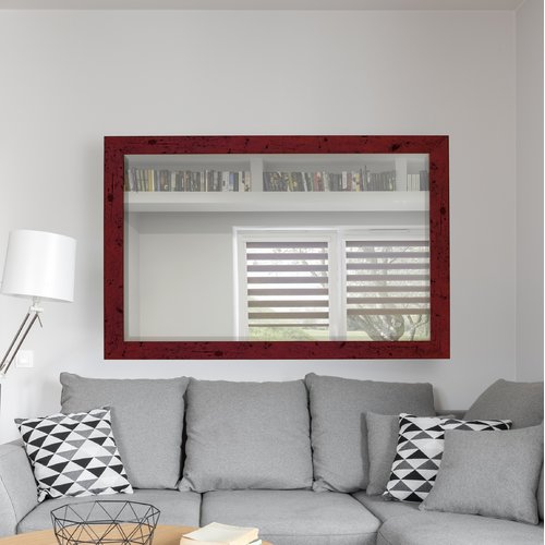 Wildon Home Barnwood Red Wall Mirror - Walmart.com
