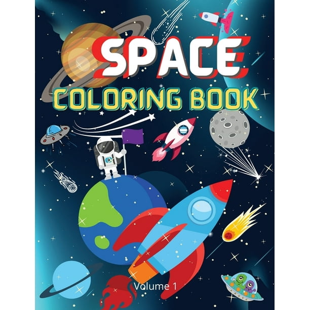 Space Coloring Book : Fantastic Outer Space Coloring with Planets ...